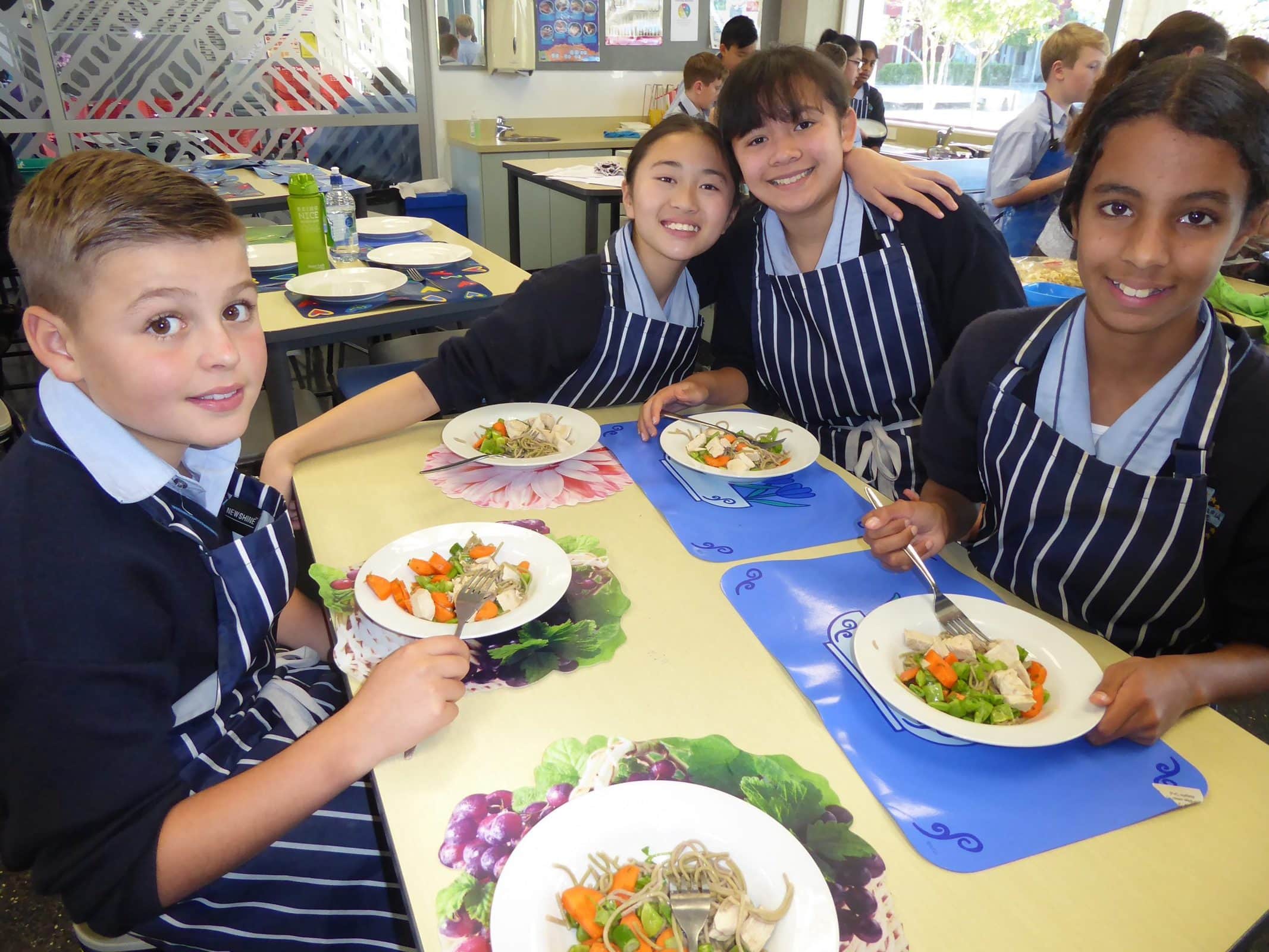 Learning their way around the kitchen | Sancta Maria College
