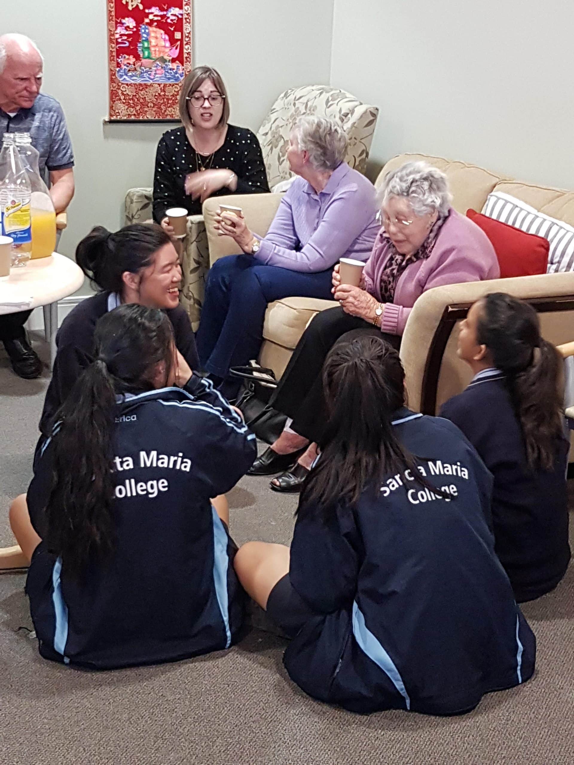 Young students learn about serving others | Sancta Maria College