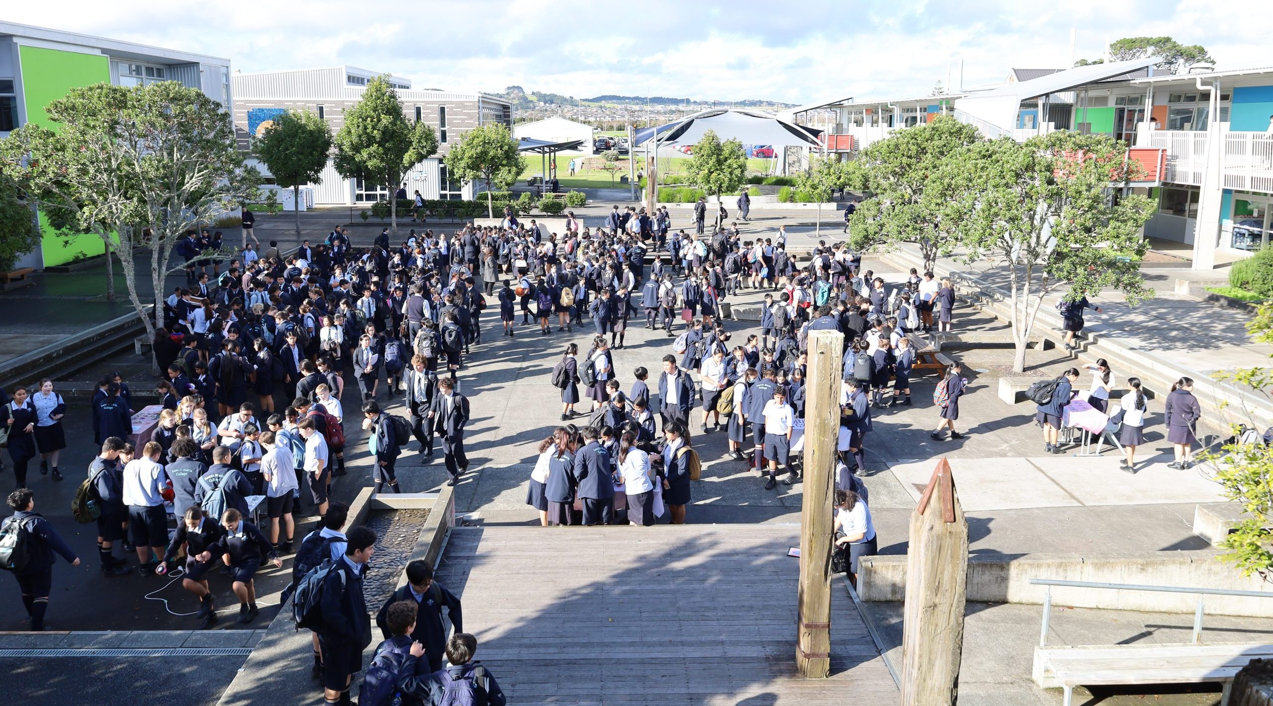 Commerce transforms C Block courtyard | Sancta Maria College