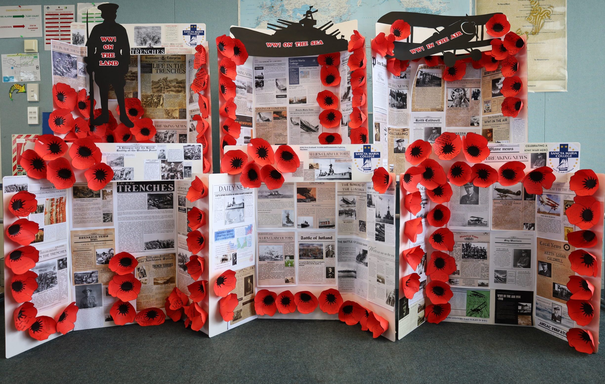 Year 10 Social Sciences ANZAC Day boards proudly displayed | Sancta ...